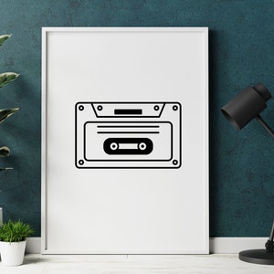 Cassette Tape Svg Cassette Tape Png Audio Cassette Tape Svg - Etsy