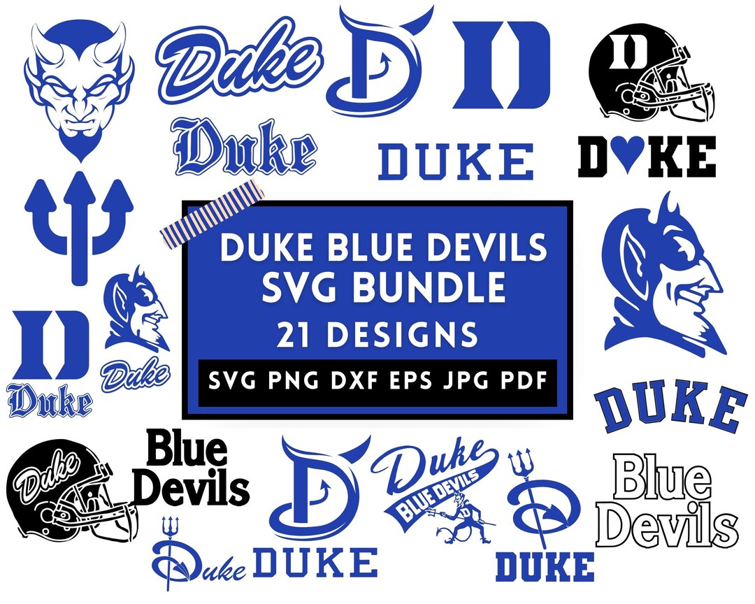 Duke Blue Devils Svg Bundle, Duke Devils Png, Duke Blue Devils Svg ...