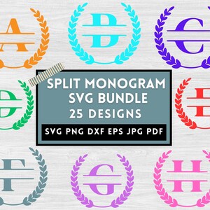 Split Letter Svg, Split Monogram Svg, Alphabet Svg, Split Monogram, Svg ...