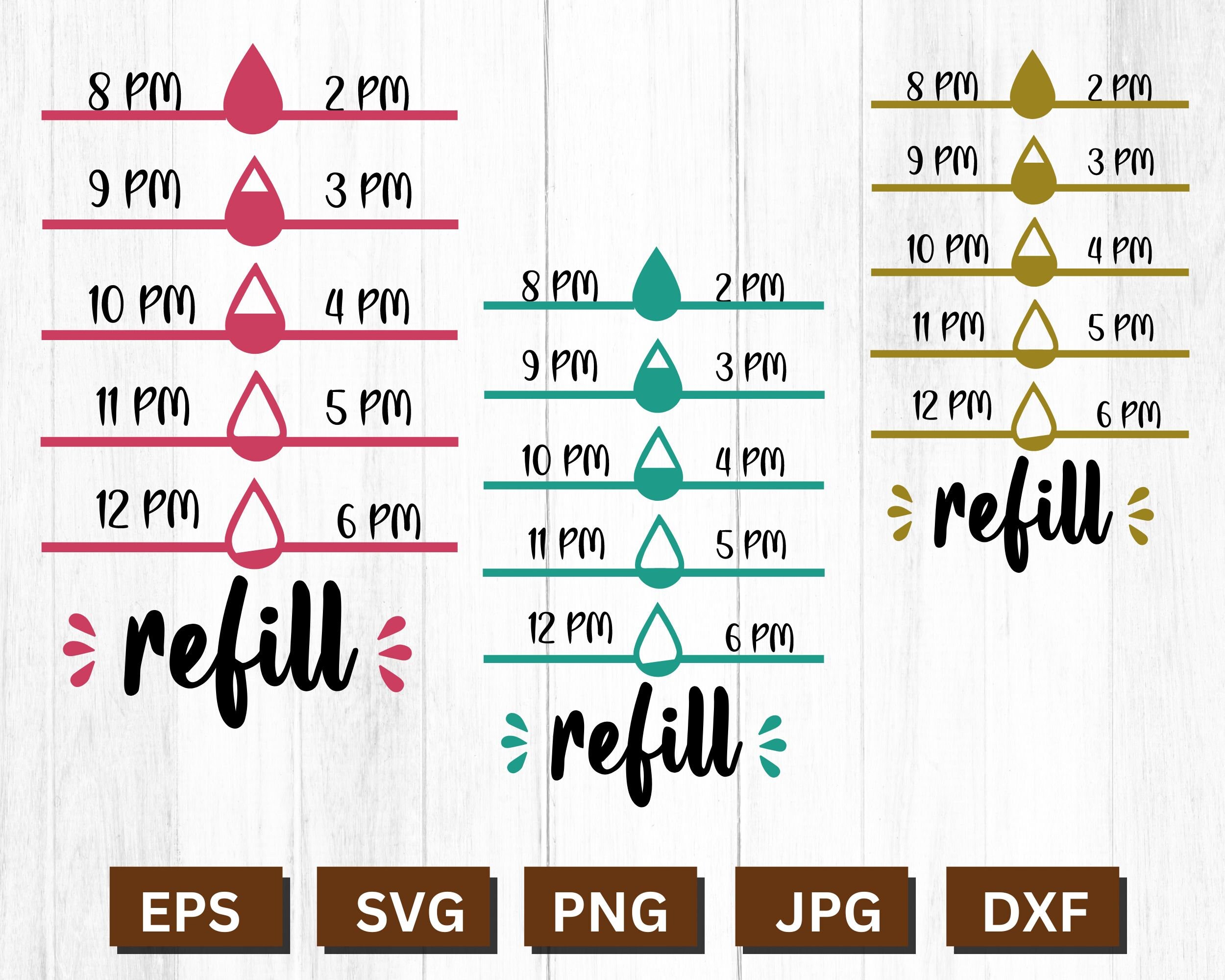 Water Bottle Svg Drink Your Water Svg Water Intake Svg - Etsy UK