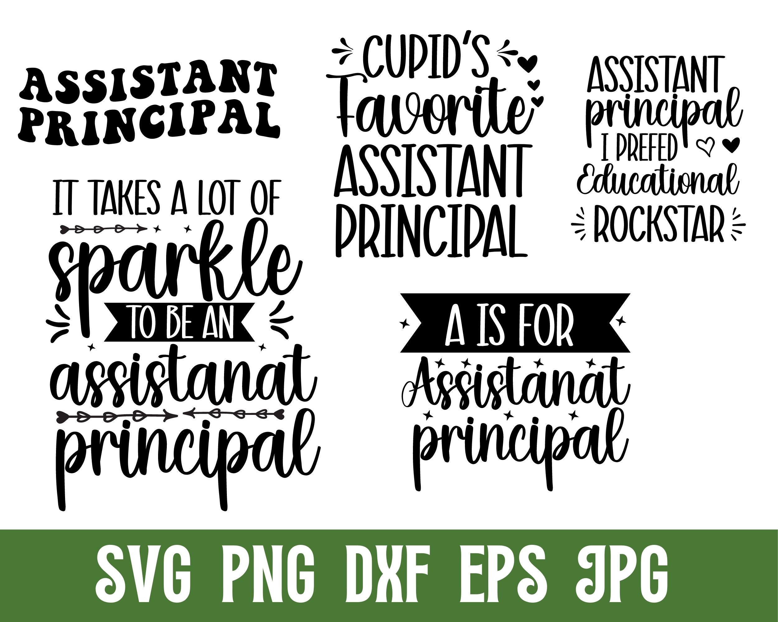Assistant Principal,assistant Clipart, Assistant Cut File, Teacher Life ...