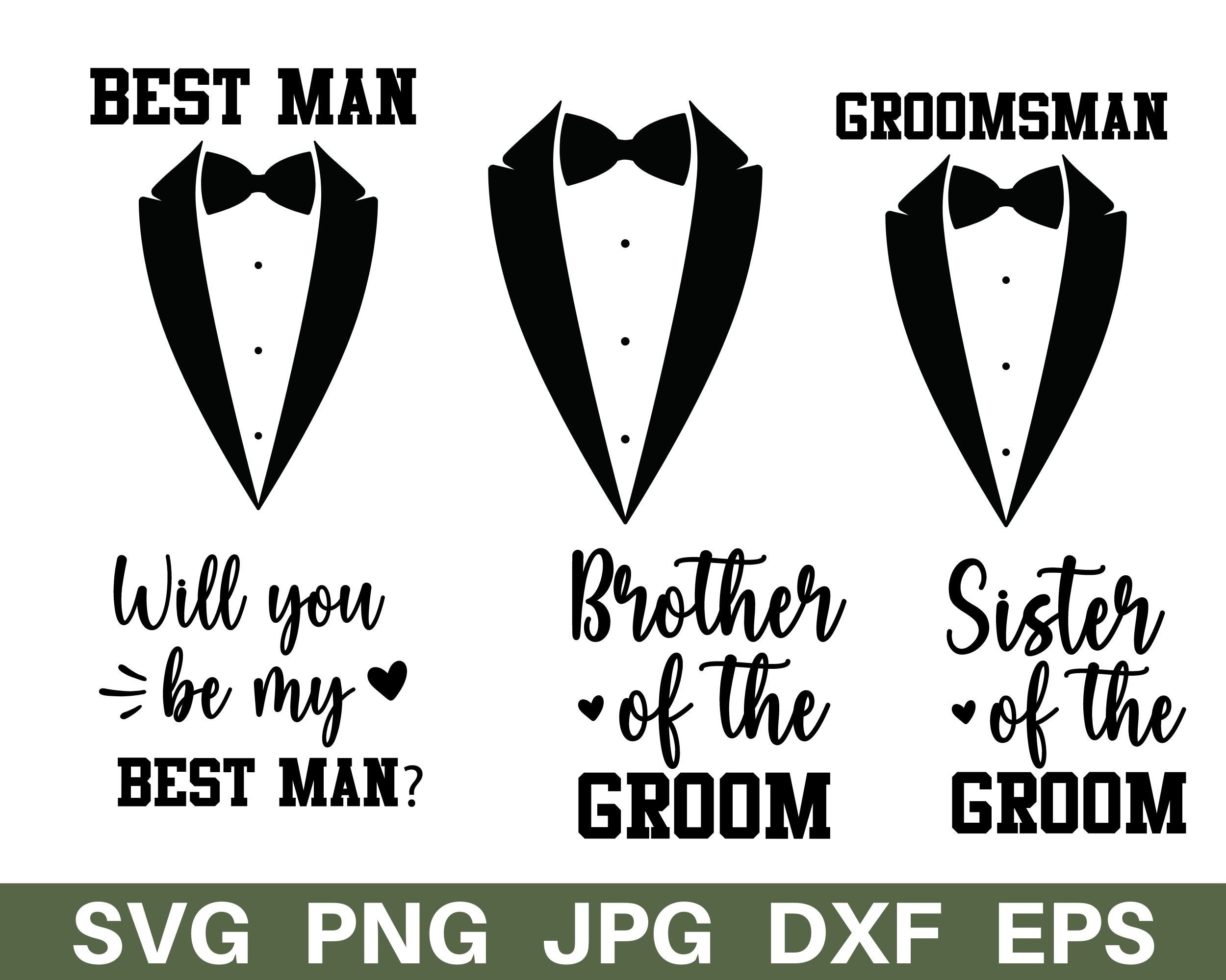 Groomsmen Svg Groomsman Svg Best Man Svg Bachelor Party - Etsy Australia