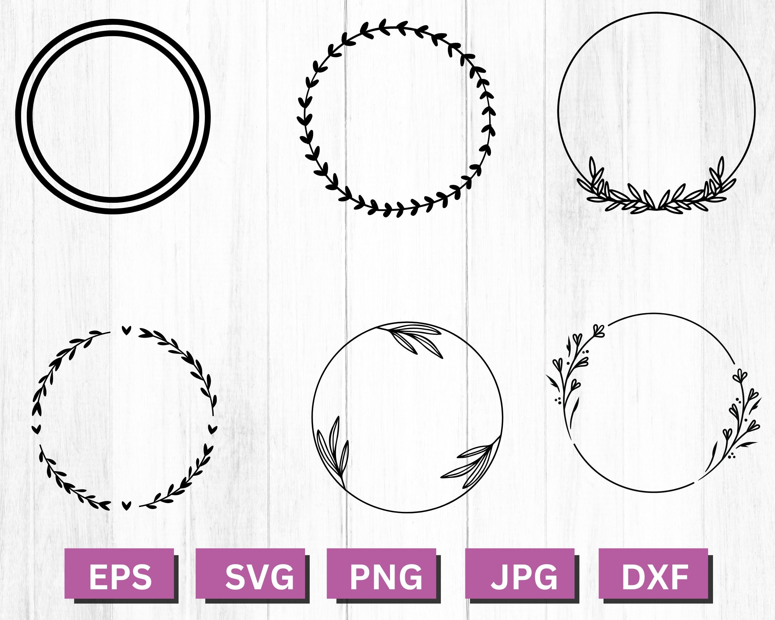 Circle Svg Circle Dxf Circle Svg Bundle Circle Clipart - Etsy UK