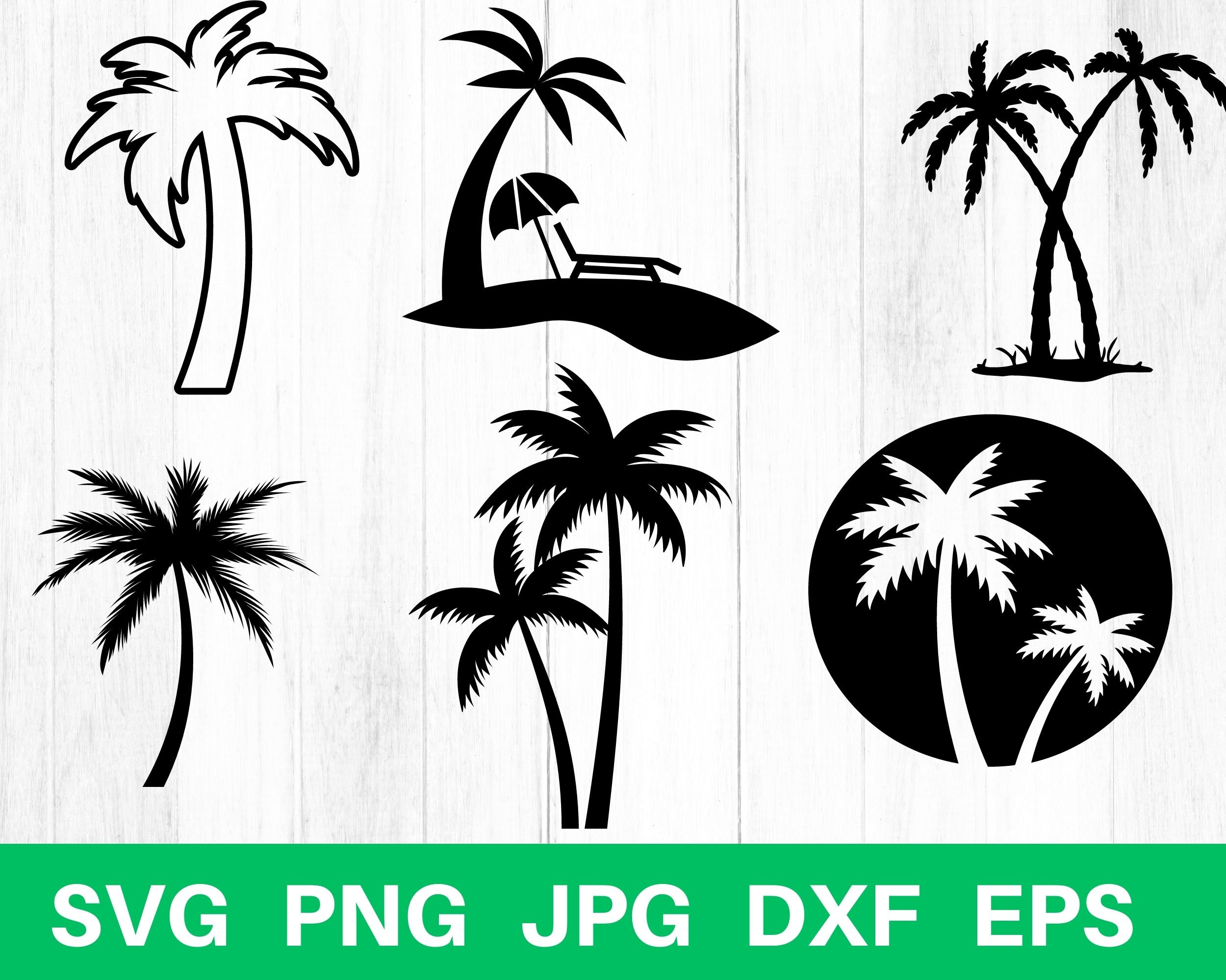 Palm Tree Svg, Palm Trees Svg, Palm Tree Png, Palm Svg, Beach Scene Svg ...