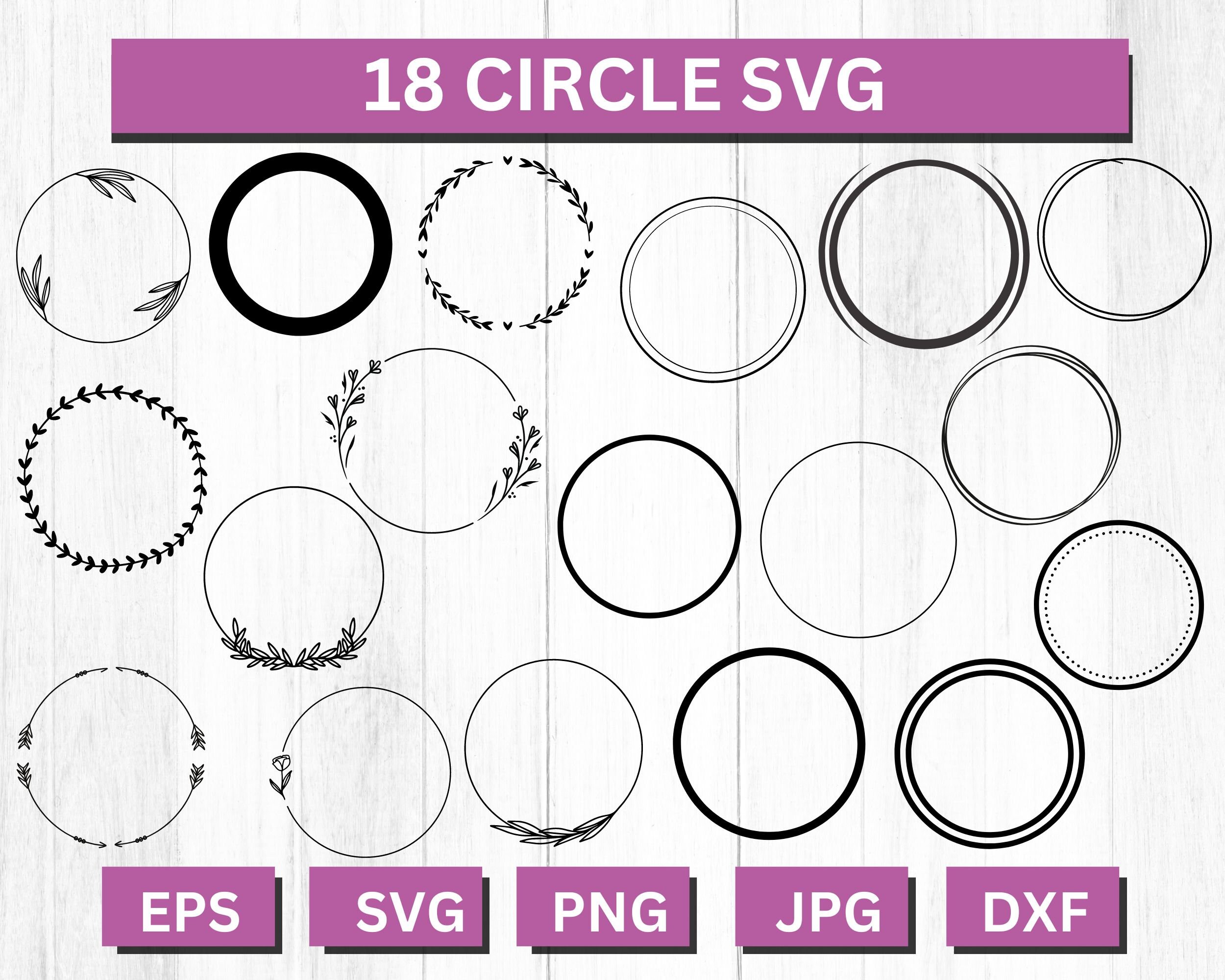 Circle Svg, Circle Dxf, Circle Svg Bundle, Circle Clipart, Circle ...