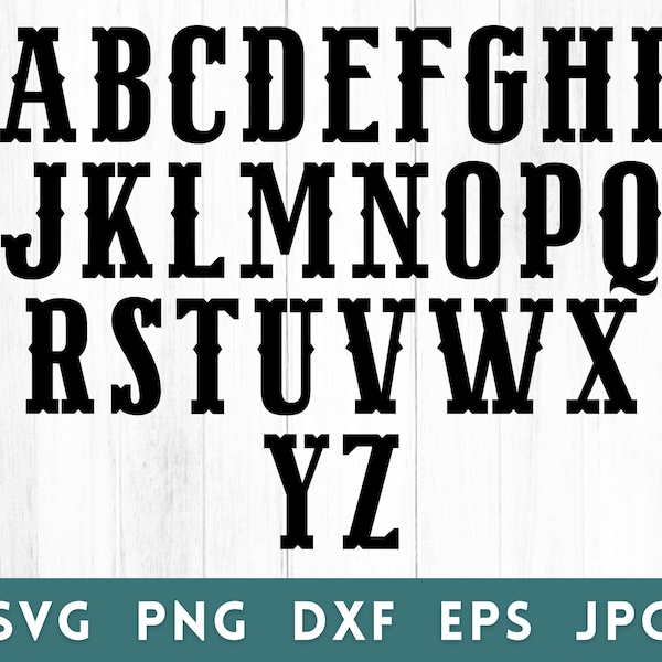 Wild West Font - Etsy