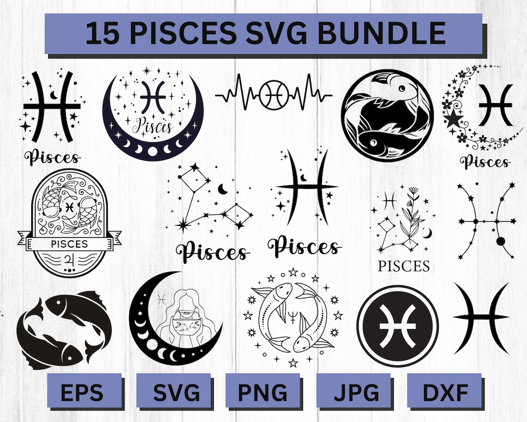 Pisces Svg, Pisces Png, Pisces Cut File, Pisces Girl Svg, February ...