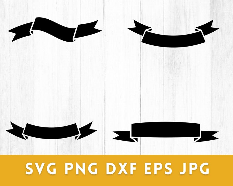Ribbon Banner Svg Bundle Ribbon Banner Png Banner Clipart Banner Svg