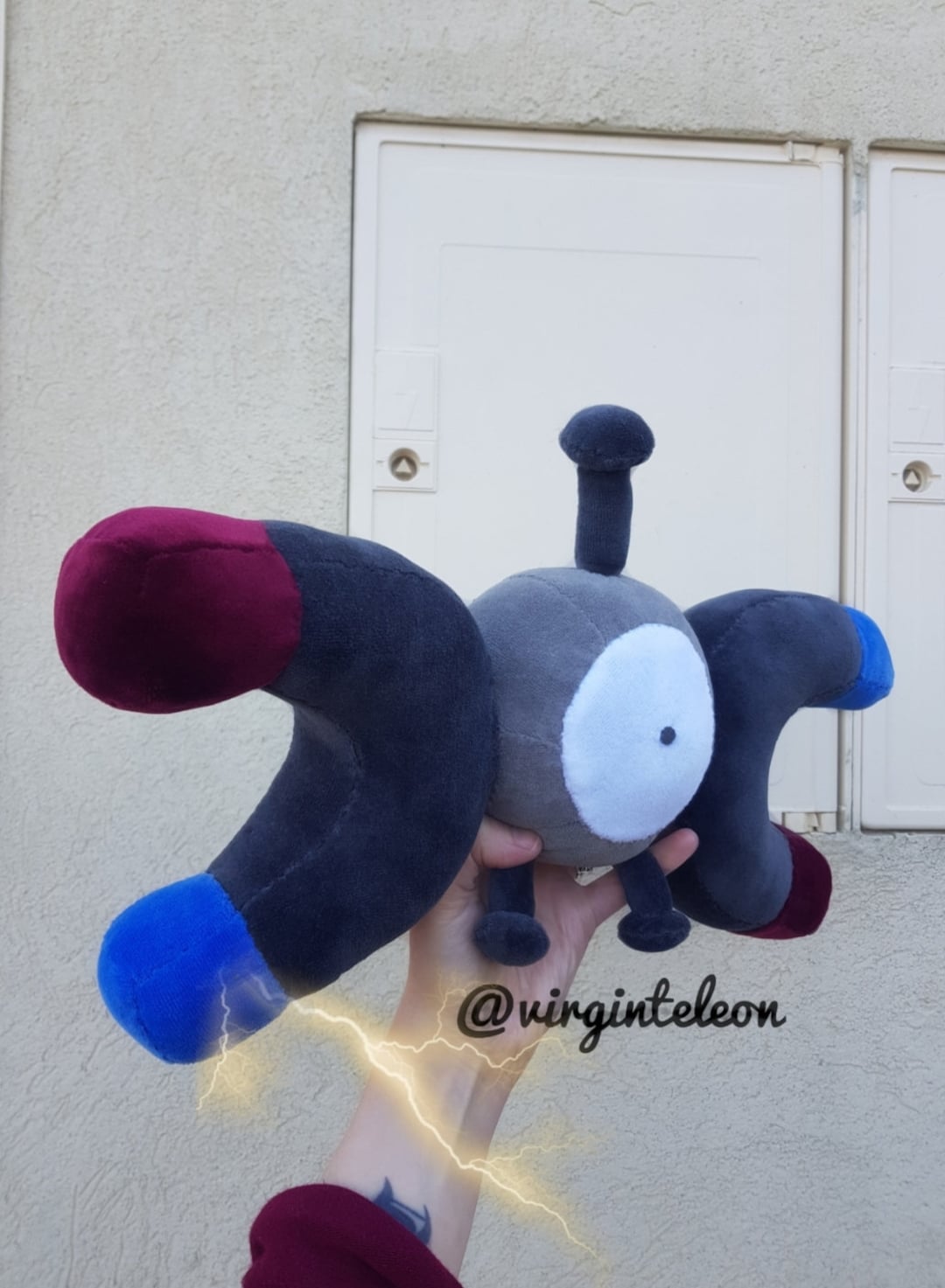 Handmade Pokémon Magneti Magnemite Plush Toy 22cm High and 40cm Wide - Etsy