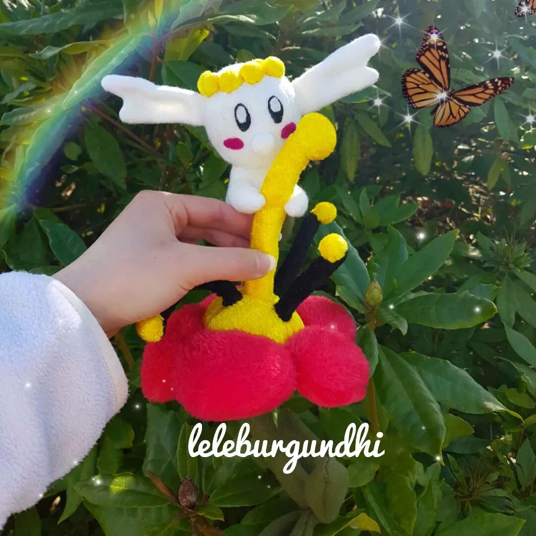 Flabébé Pokémon Plush Toy 33 Cm Handmade - Etsy