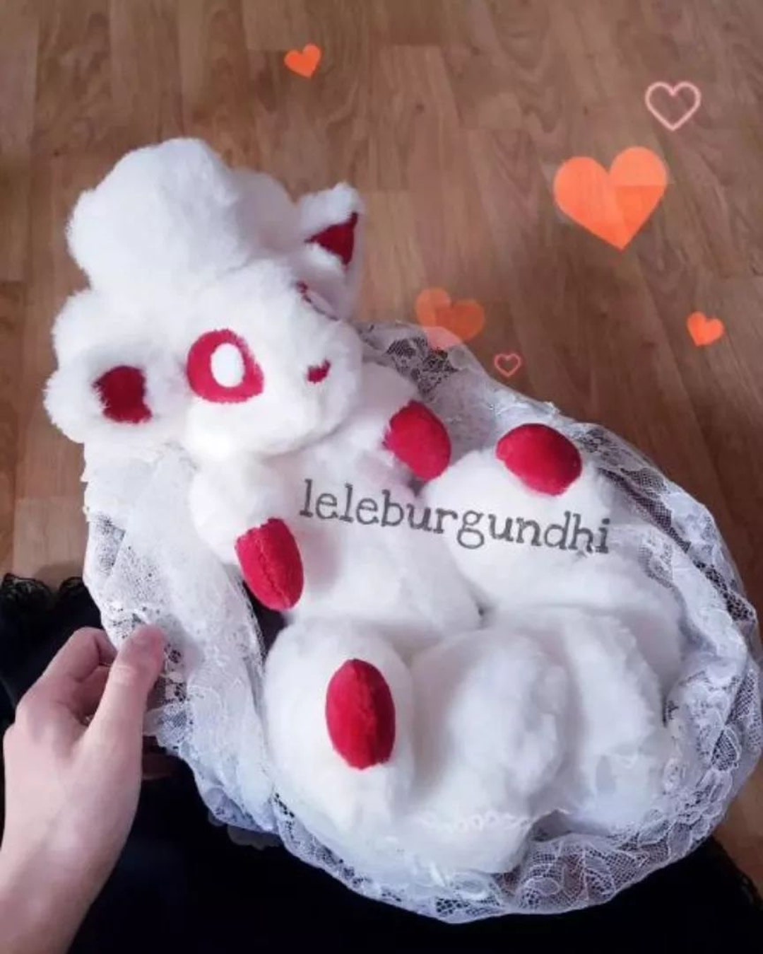 Alolan Vulpix Albino Stuffed Toy Pokémon Vulpix - Etsy