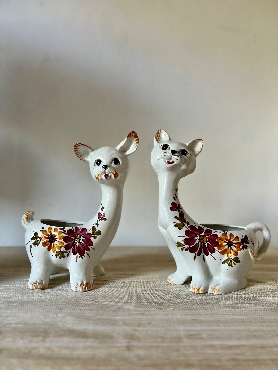 Pair of 1960s Zoomorphic Planters / Pair of Vintage Planters in the ...
