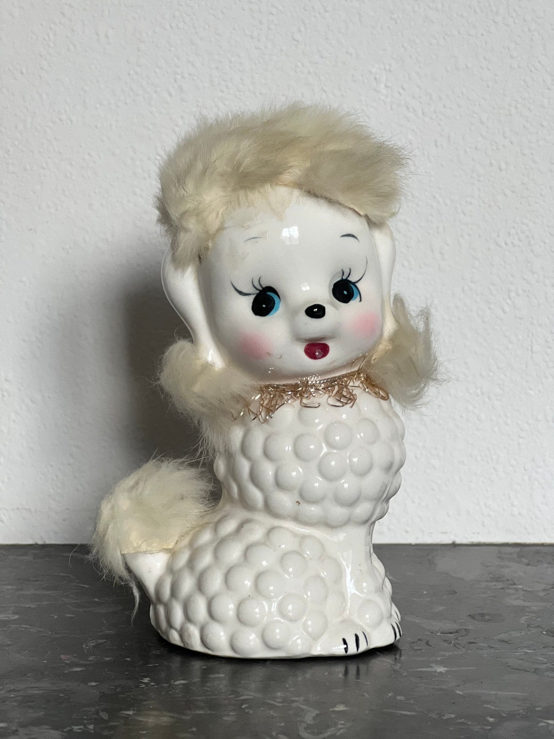 Vintage 1960s Dog Money Box Made in Japan Vintage 60s Porcelain Poodle ...
