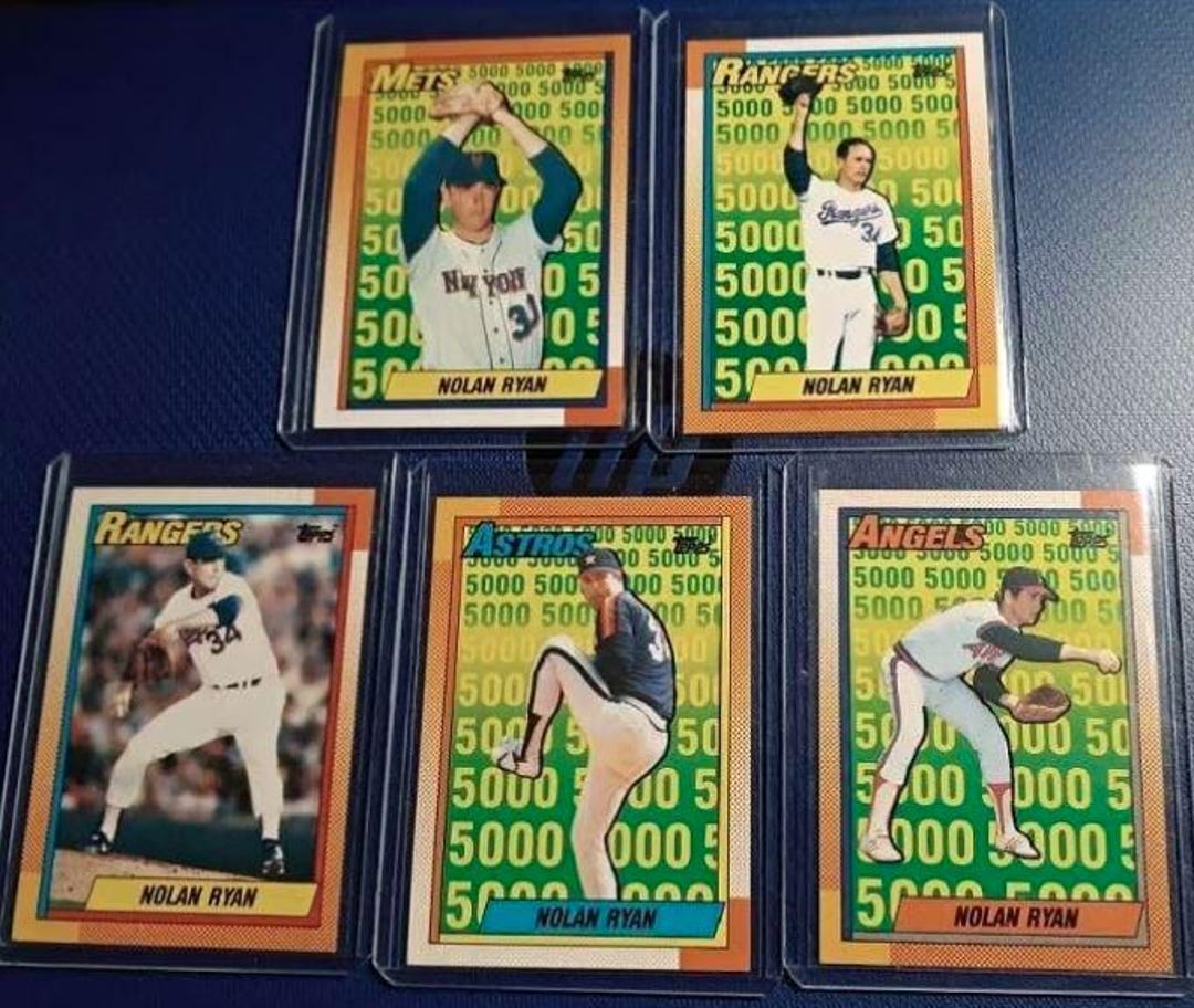 1990 Nolan Ryan 5000 K’s Complete Set / 5 Card Set #1 #2 #3 #4 #5 - Etsy
