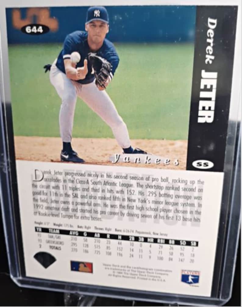 1994-derek Jeter 3-rookie Card Collection - Etsy Canada