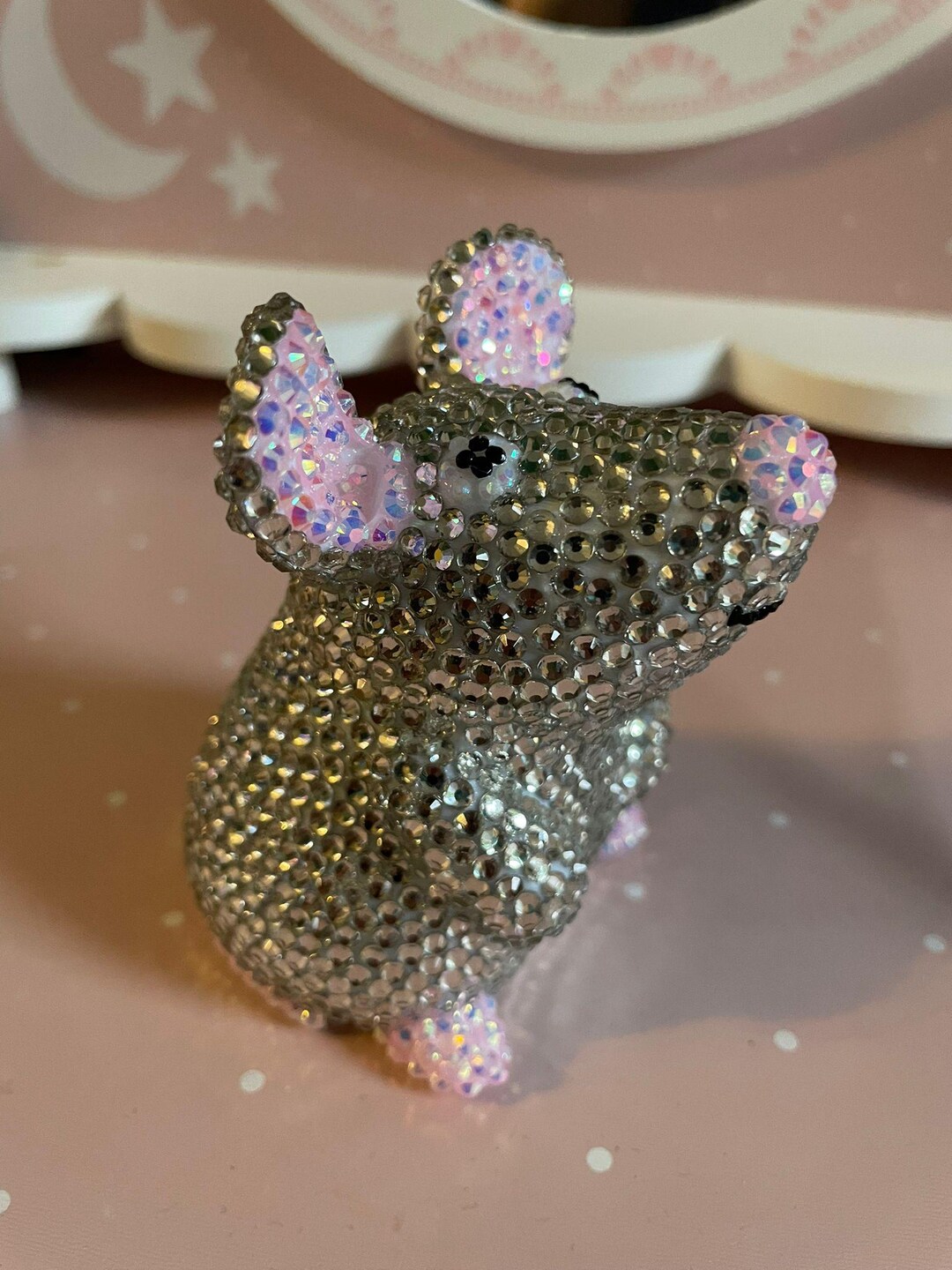 Rhinestone 3D Printed Mouse Collectibles Sparkle Gift Cute 68mm Tall by ...