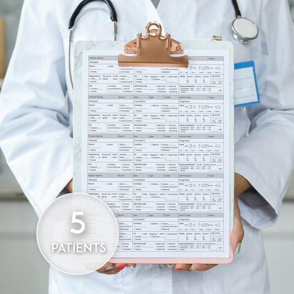 Icu One Pager - Etsy