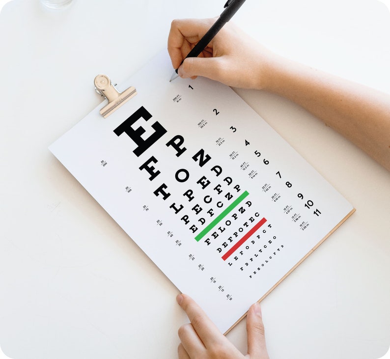 Gráfico Ocular Snellen Médico De Pruebas Oculares Prueba De