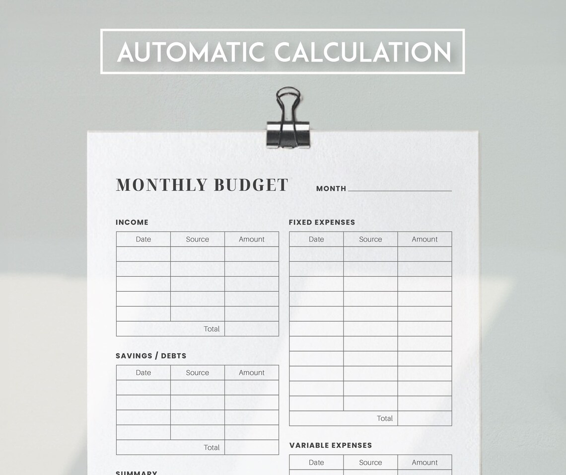 Monthly Budget Spreadsheet Google Chrome Sheets Template Easy Finance ...
