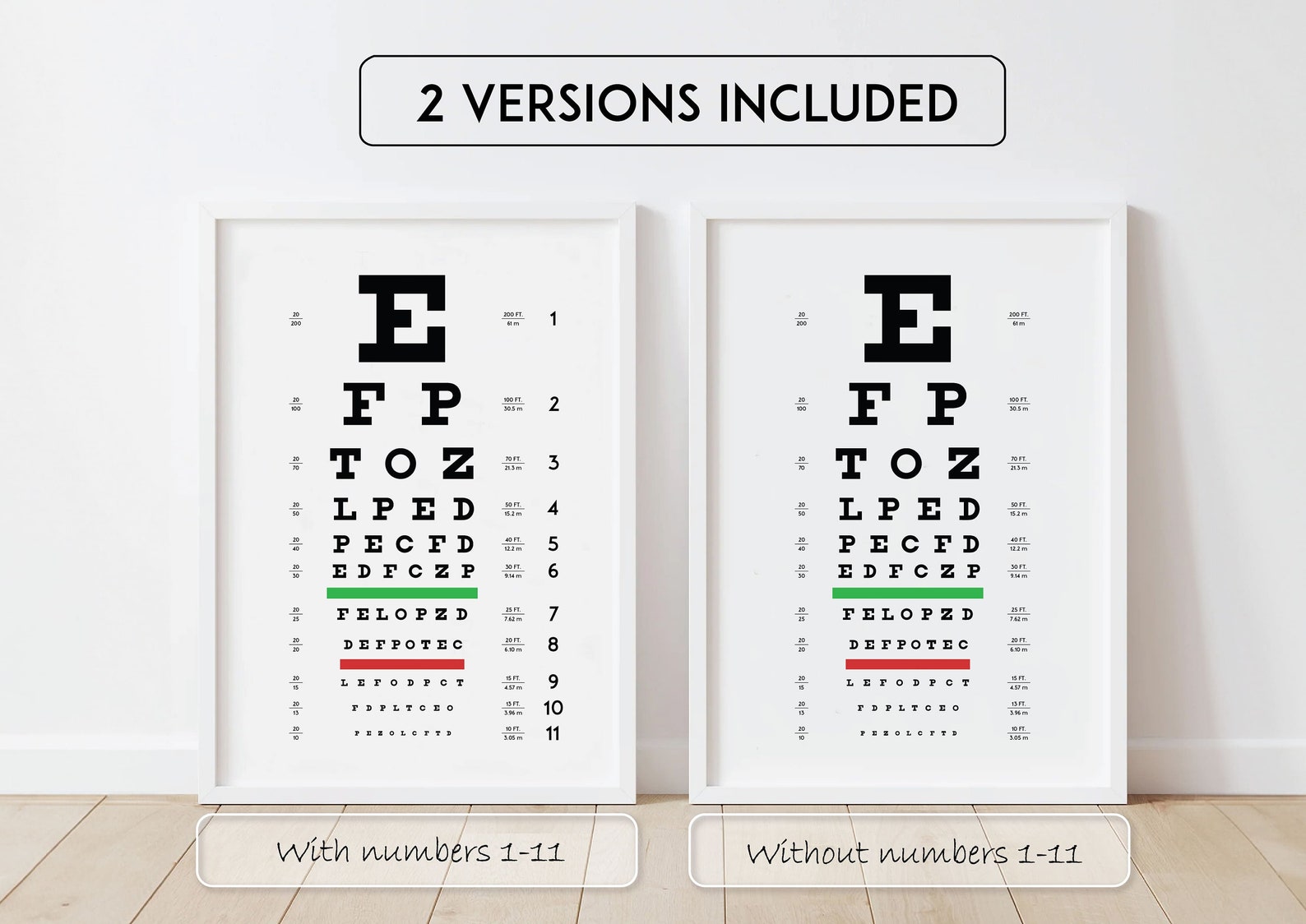 Oogkaart 'snellen' Oogtestdokter Visustest Oogheelkunde Oogonderzoek ...
