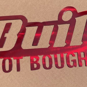 Built Not Bought Wall Art - Etsy