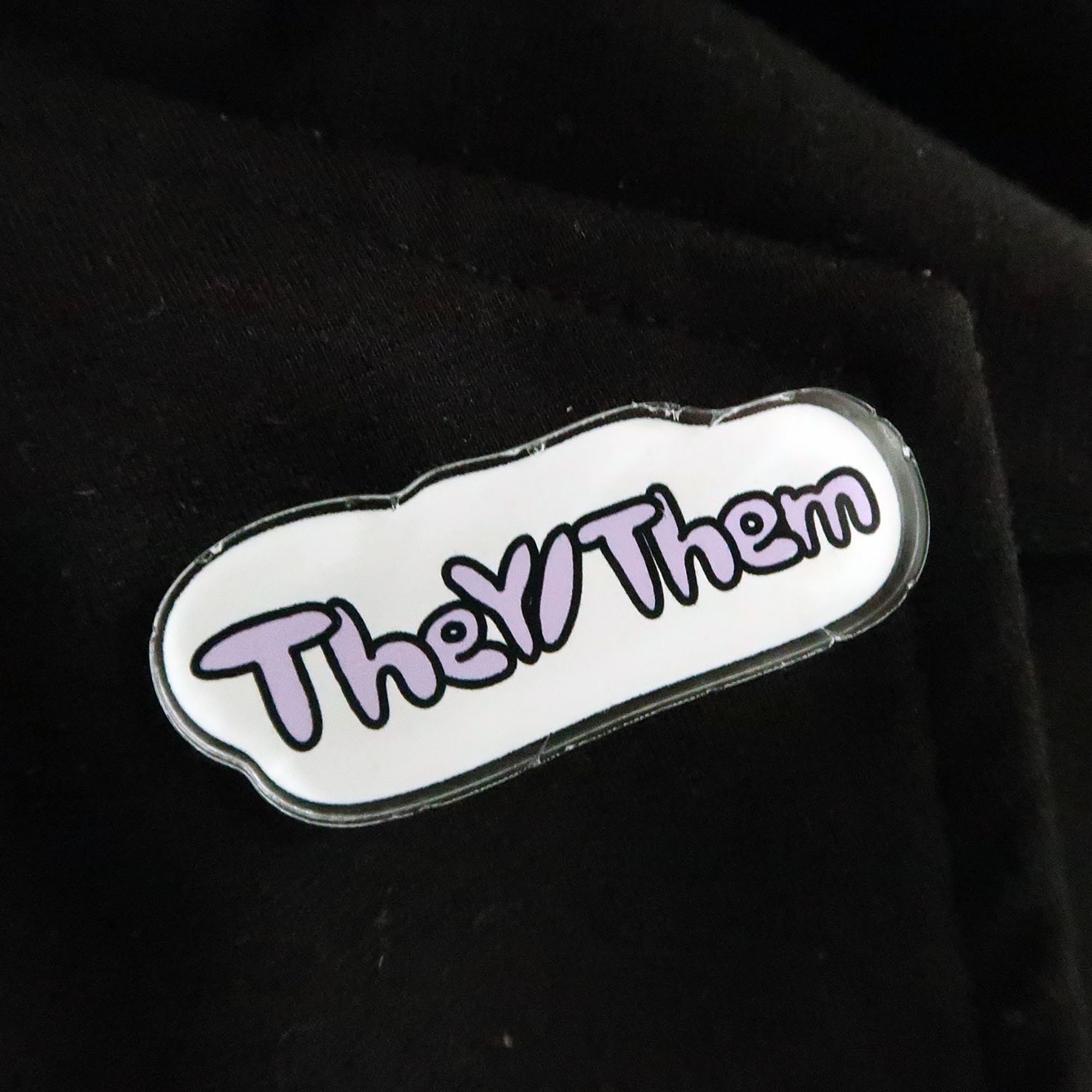 They/them Pronoun Pin and Sticker Pack - Etsy
