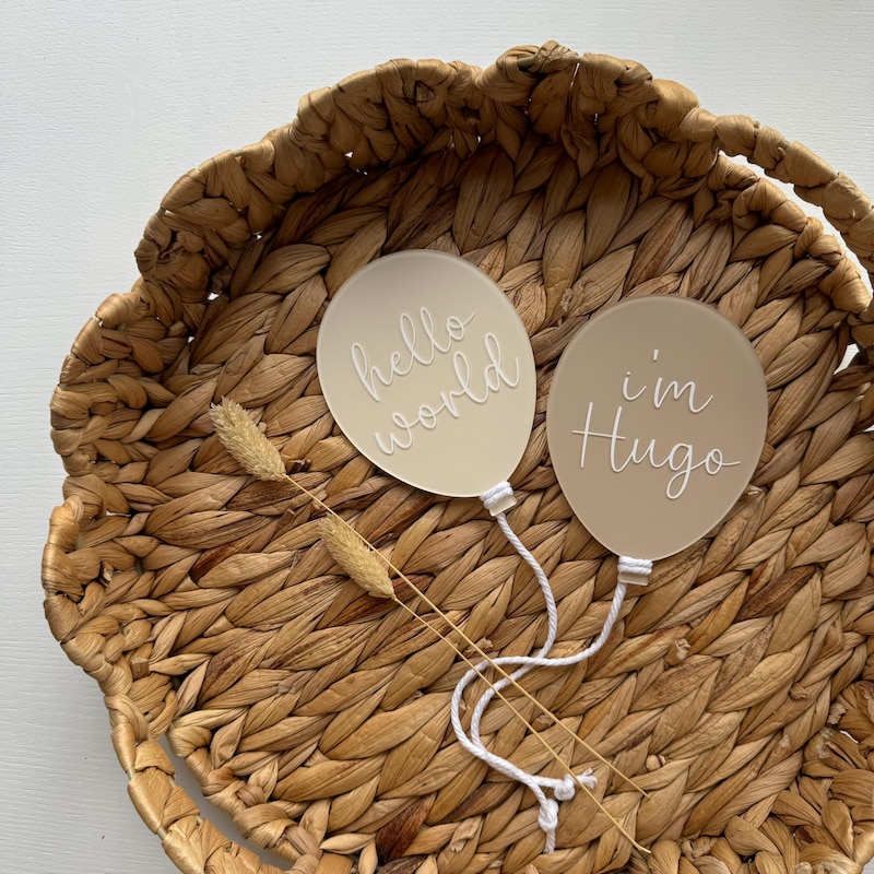 Birth Name Balloon - Etsy UK