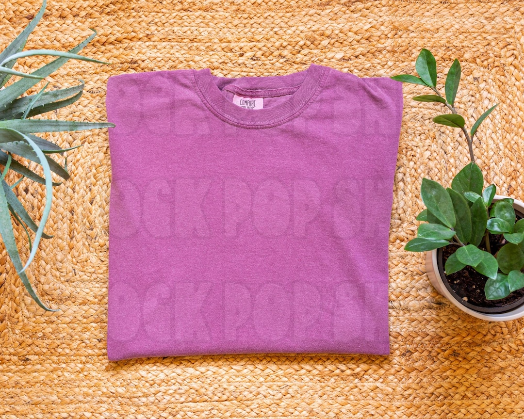 Comfort Colors 1717 Berry T-shirt Mockup (digital Download) - Etsy