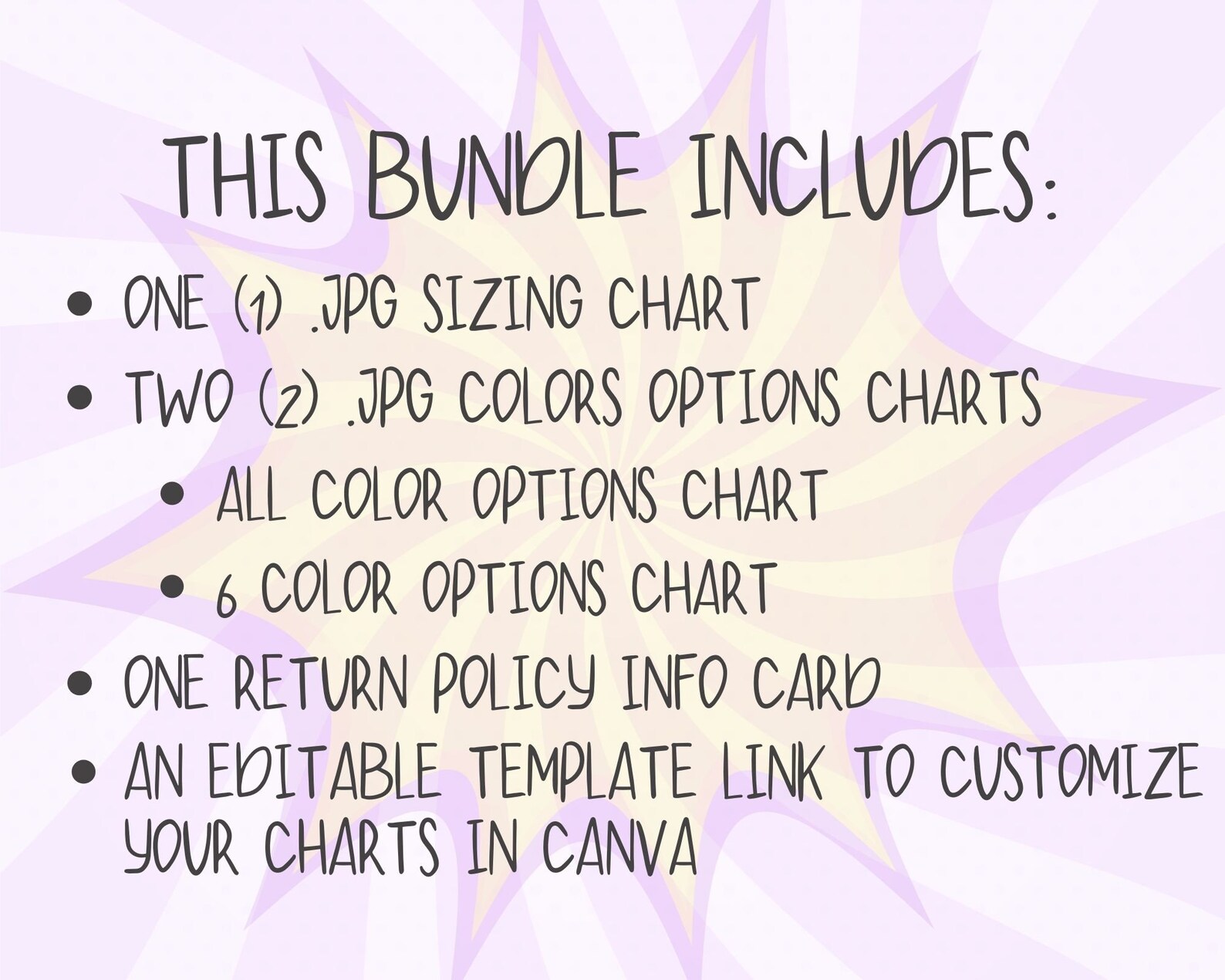 Gildan 5000 Editable Size Chart Color Chart Canva Template - Etsy UK