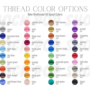 New Brothread 40 Brother + 80 Janome Thread Colors Editable Embroidery ...