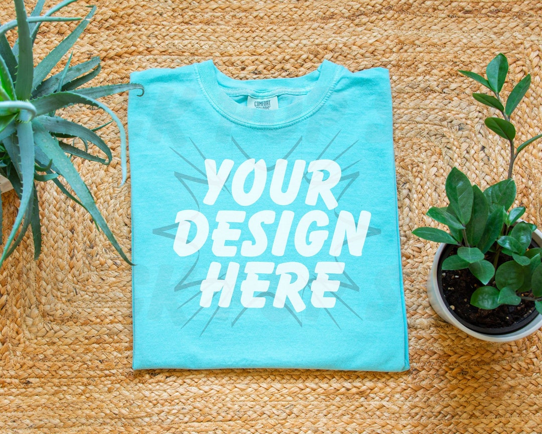 Chalky Mint Comfort Colors 1717 Mockup Chalky Mint C1717 Shirt Mockup ...