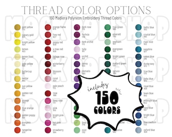 New Brothread Color Chart: Embroidery Thread Inventory (editable Canva ...