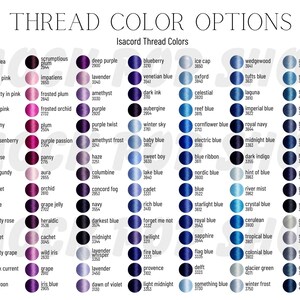 Isacord All Colors Thread Color Options Editable Color Chart Canva ...