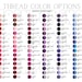 Isacord All Colors Thread Color Options Editable Color Chart Canva ...