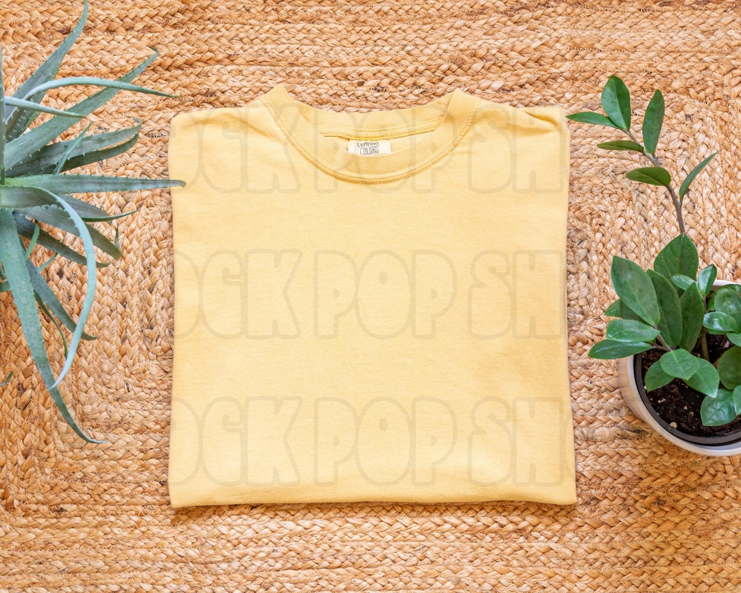 Mustard Comfort Colors 1717 Shirt Mockup (digital Download) - Etsy