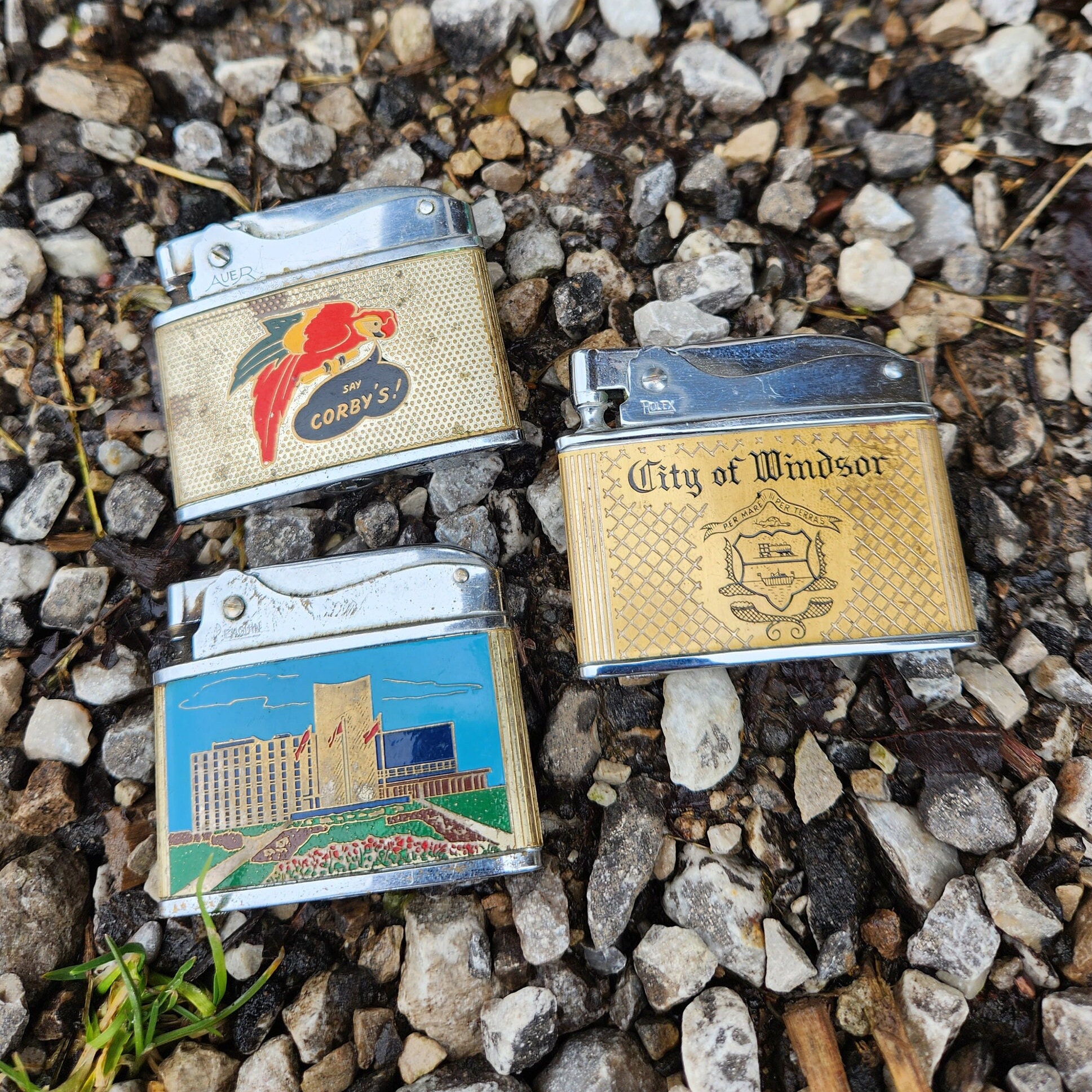 3 Vintage Cigarette Lighters - Etsy