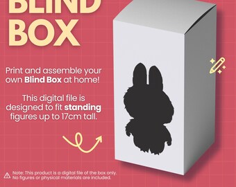 Blind Box Template: Gift Box SVG, AI, PDF (A3 Printable) Separate Cut ...
