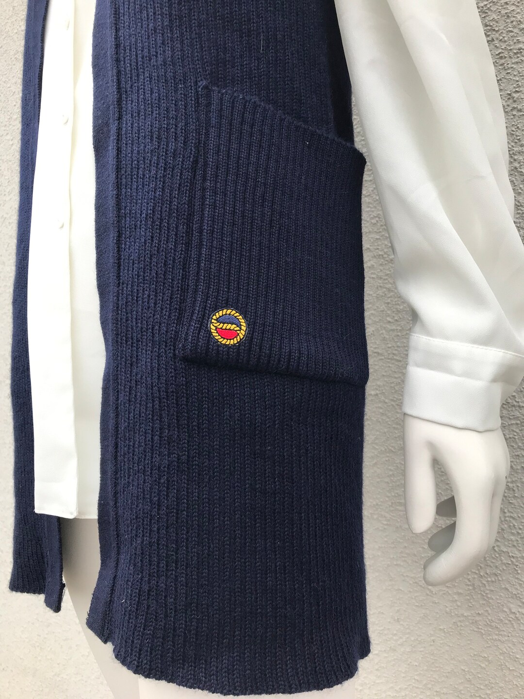 Vintage Busnel Women's Wool French Vest Sleeveless Sweater Wool Top ...