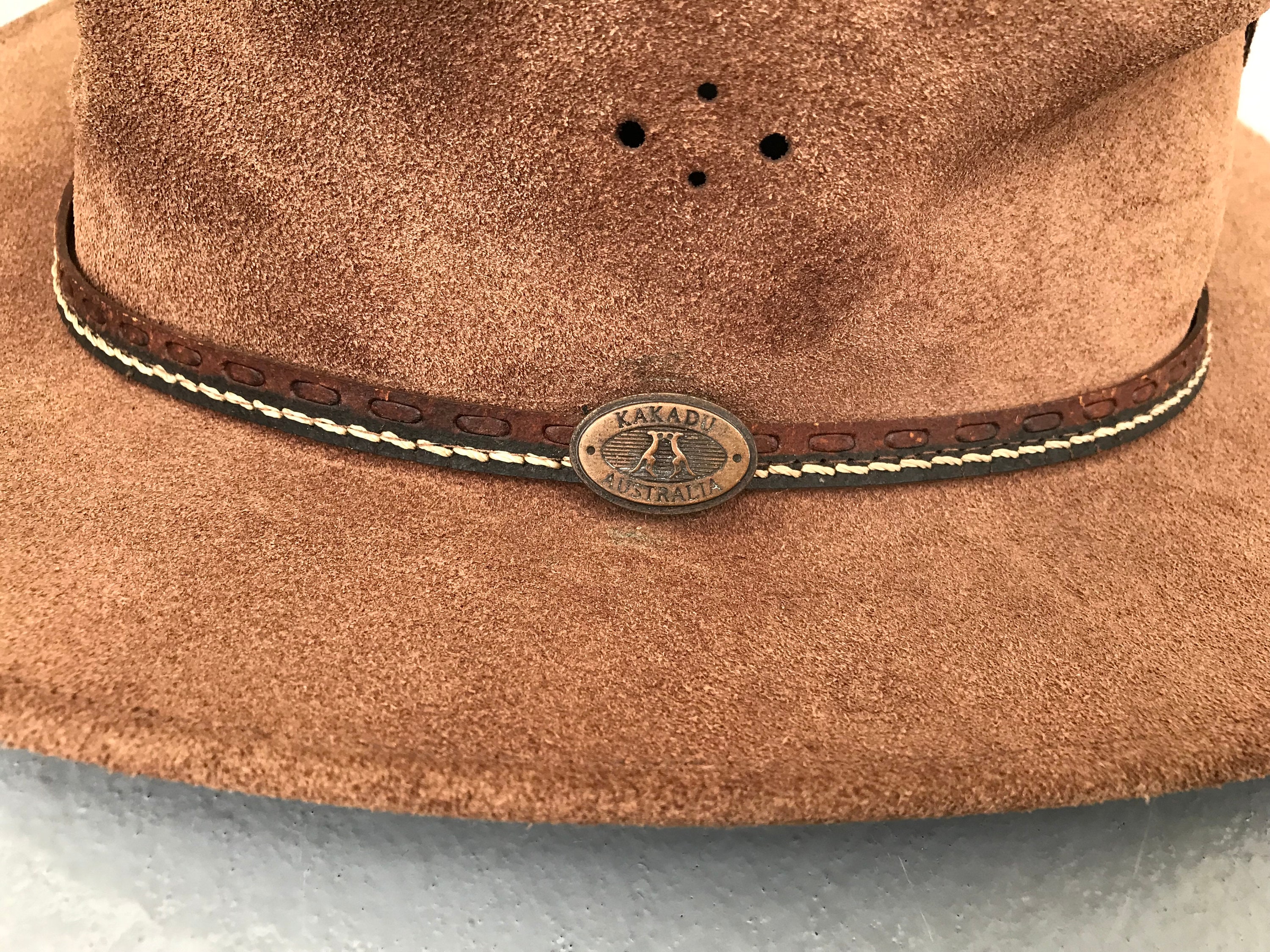 Vintage Kakadu Traders Australia Outback Hat Shapeable Into Leather ...