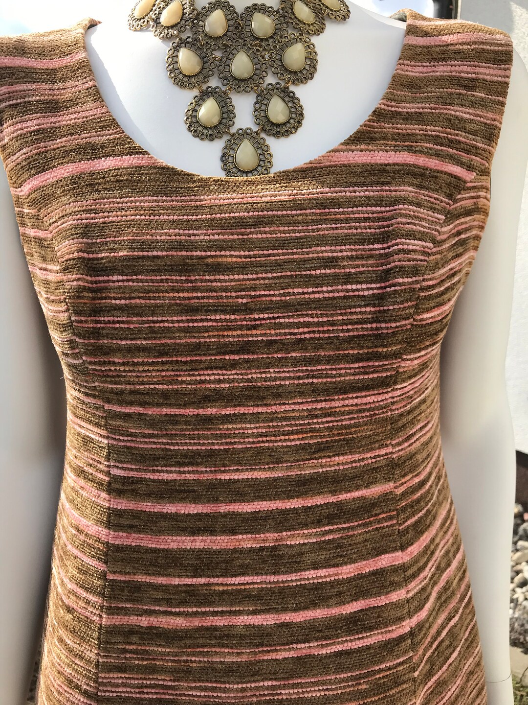 GRETHE Exclusive Vintage 60s Bohemian Maxi A-line Sleeveless Long ...