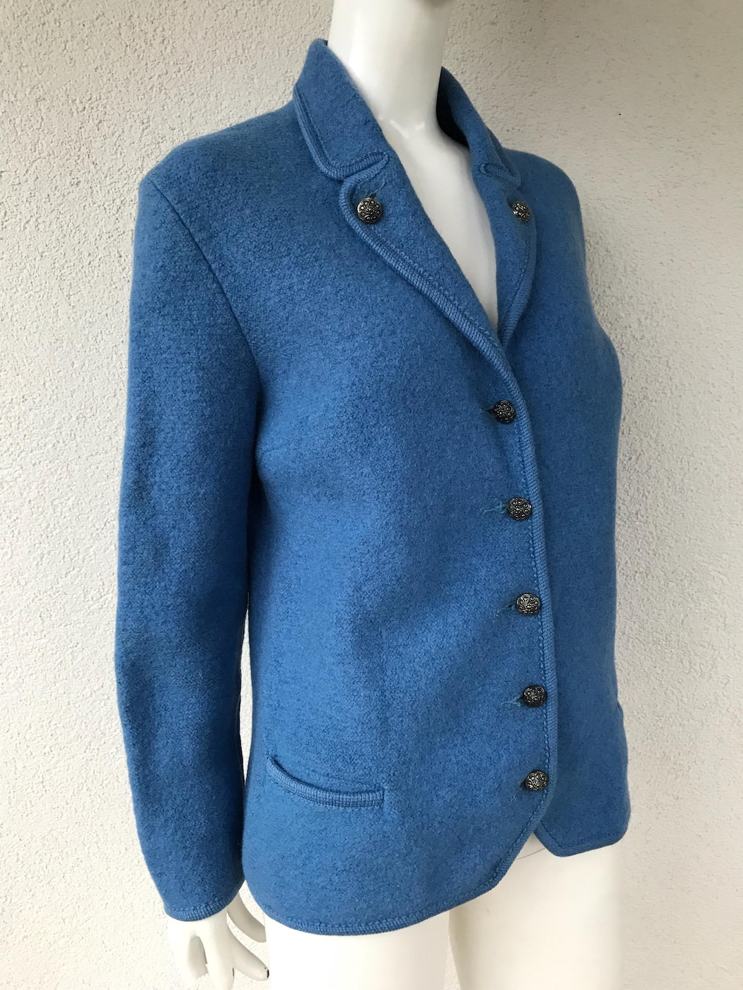 Vintage GIESSWEIN Wool Cardigan Austrian Tyrol BOILED Wool Trachten ...