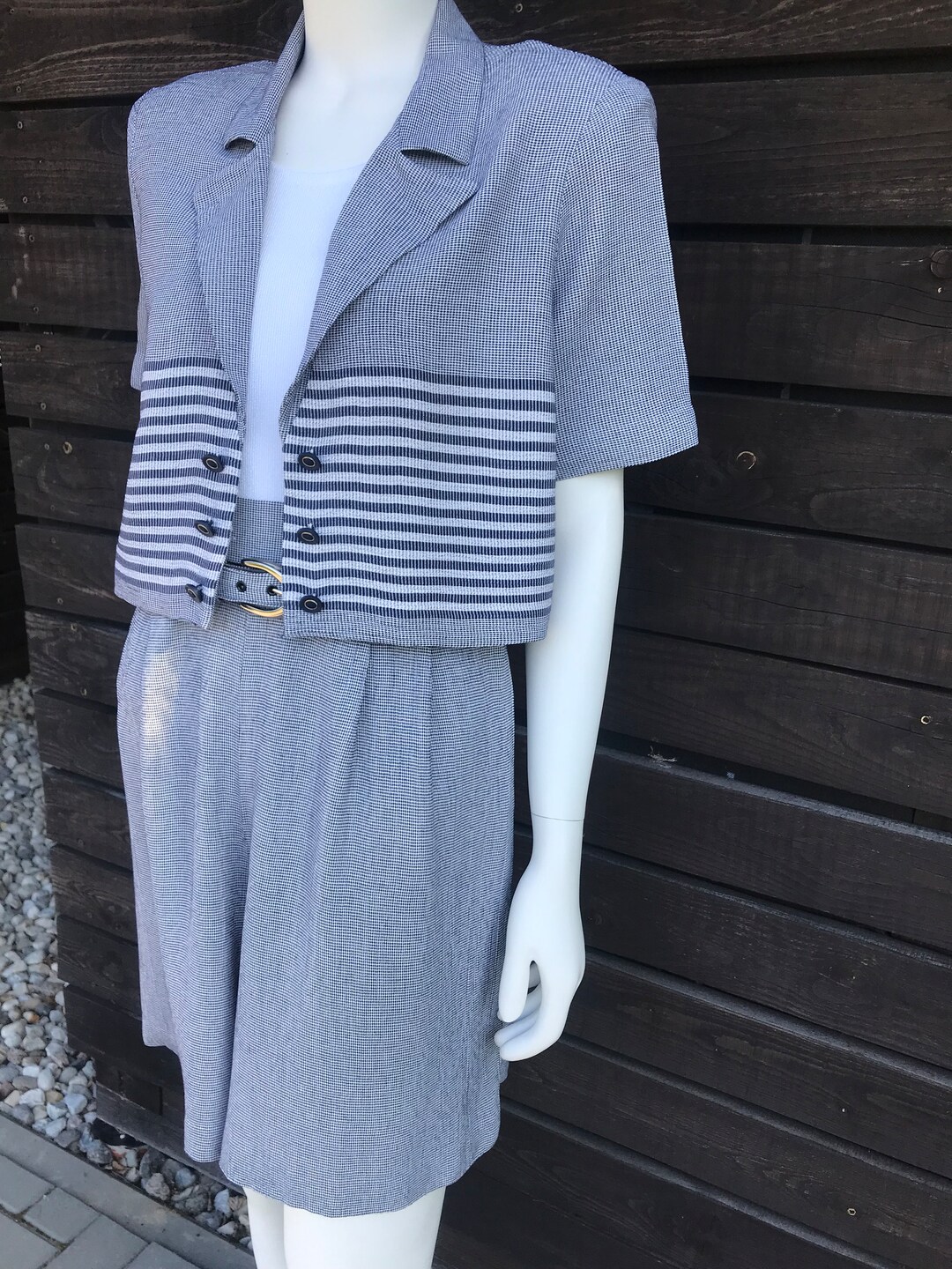 70s Romper Vintage Old Stock Michael Blake Short Sleeve Romper Dress ...