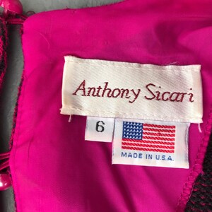Vintage 1980s ANTHONY SICARI Burgundy Knit Sweater Pullover With ...