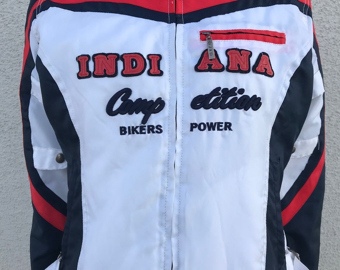 J & D Unisex Racing Jacket Motorcycle Jacket White Motorcycle Jacket ...