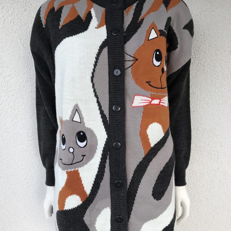 Cat Sweater - Etsy