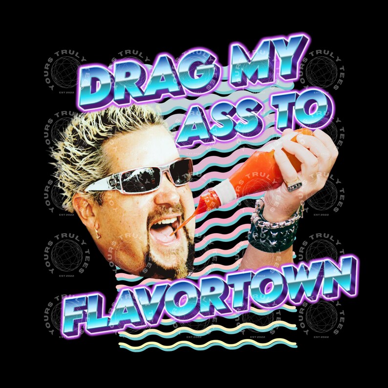 Guy Fieri Flavortown T-shirt, Highway to Flavortown, Funny Guy Fieri Shirt, 90s Pop Culture ...