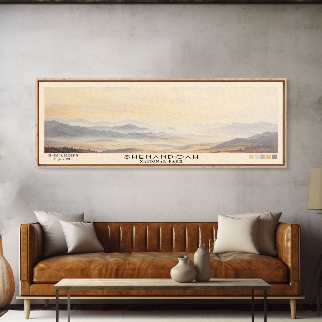 Shenandoah National Park Panoramic Virginia Travel Art, National Park ...