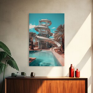 Water Park Wall Art, Outdoors Wall Art, Canvas Print, Wall Hanging ...