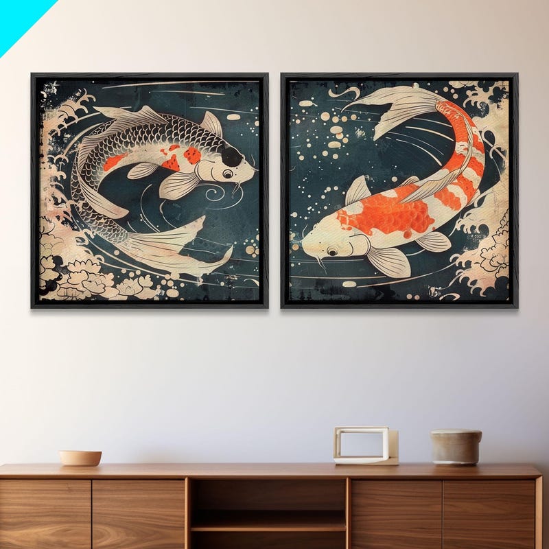 Coi Fish Wall Art - Etsy