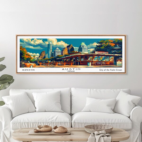 Large Canvas Austin - Etsy